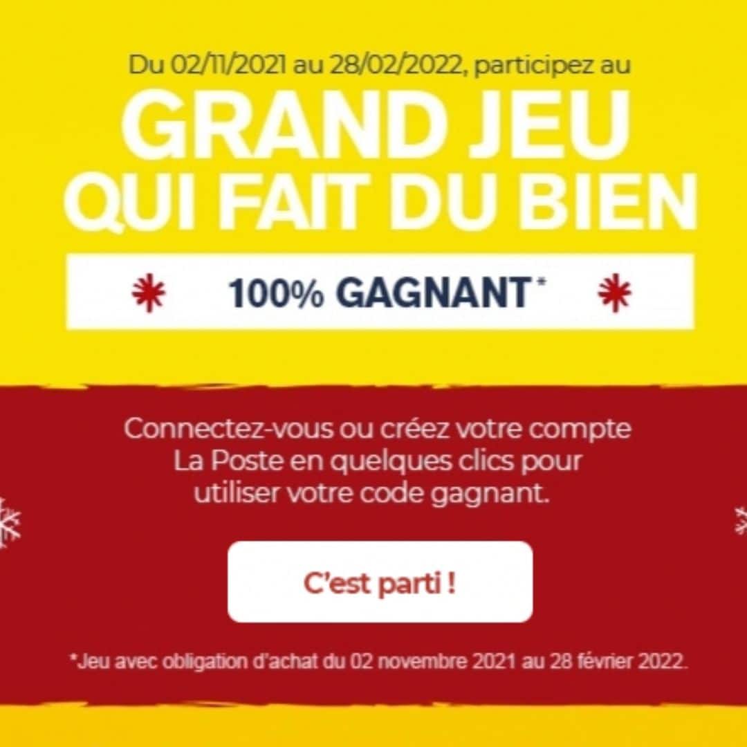 Jeu concours La Poste : 100% gagnant - Club des jeux