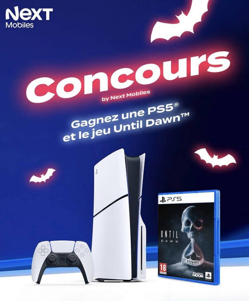 1 console PS5 avec 1 jeu vidéo "Until Dawn" sur PS5