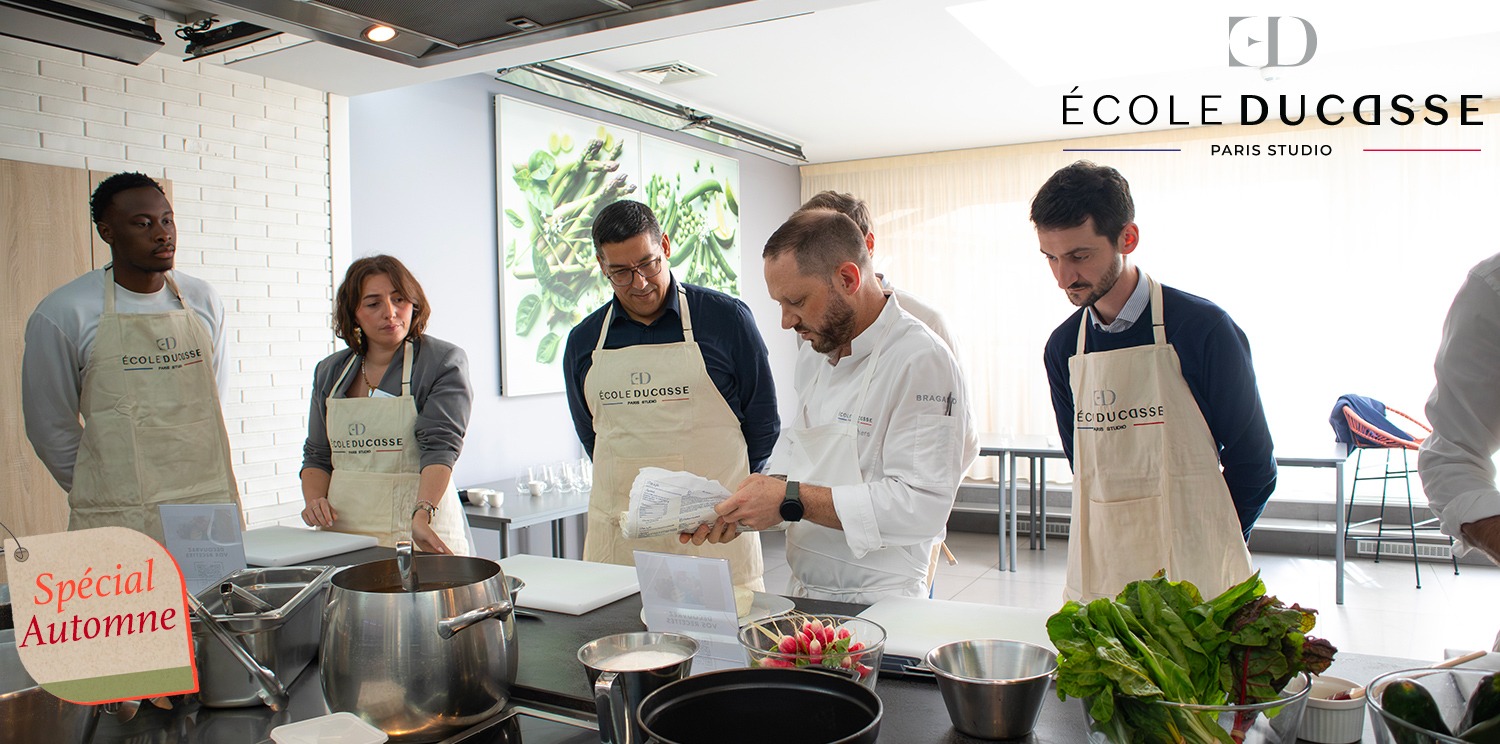 2 bons pour 2 personnes pour cuisiner ou pâtisser à l'Ecole Ducasse à Paris